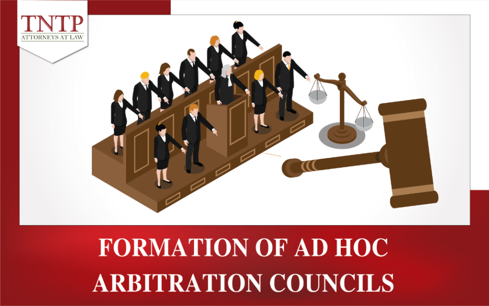 Formation of ad hoc arbitration councils - TNTP