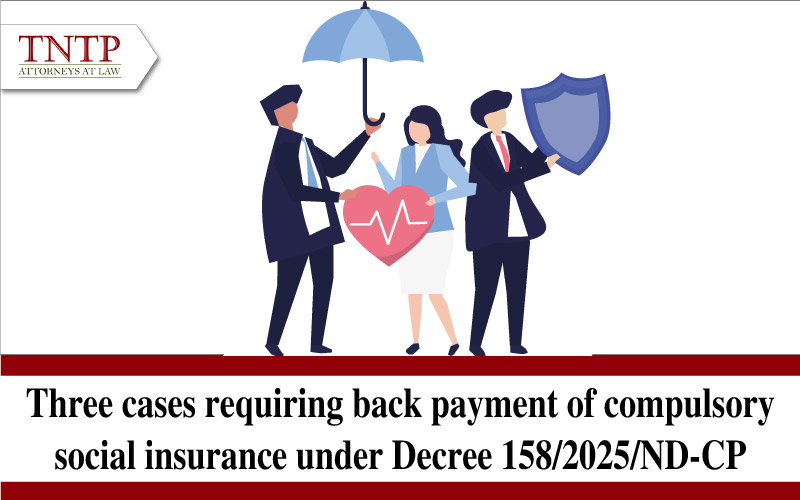 Three cases requiring back payment of Compulsory Social Insurance under ...